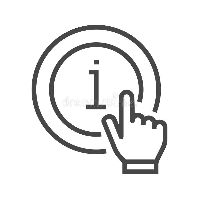 Information mark icon stock vector. Illustration of pictogram - 160484015