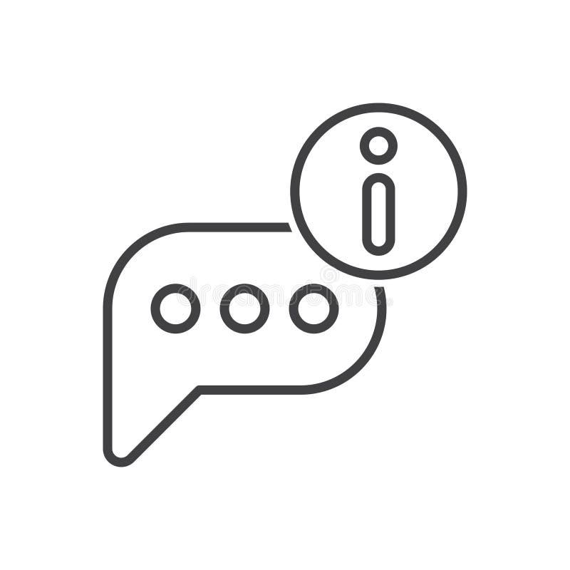 Information Message Icon stock vector. Illustration of knowledge ...