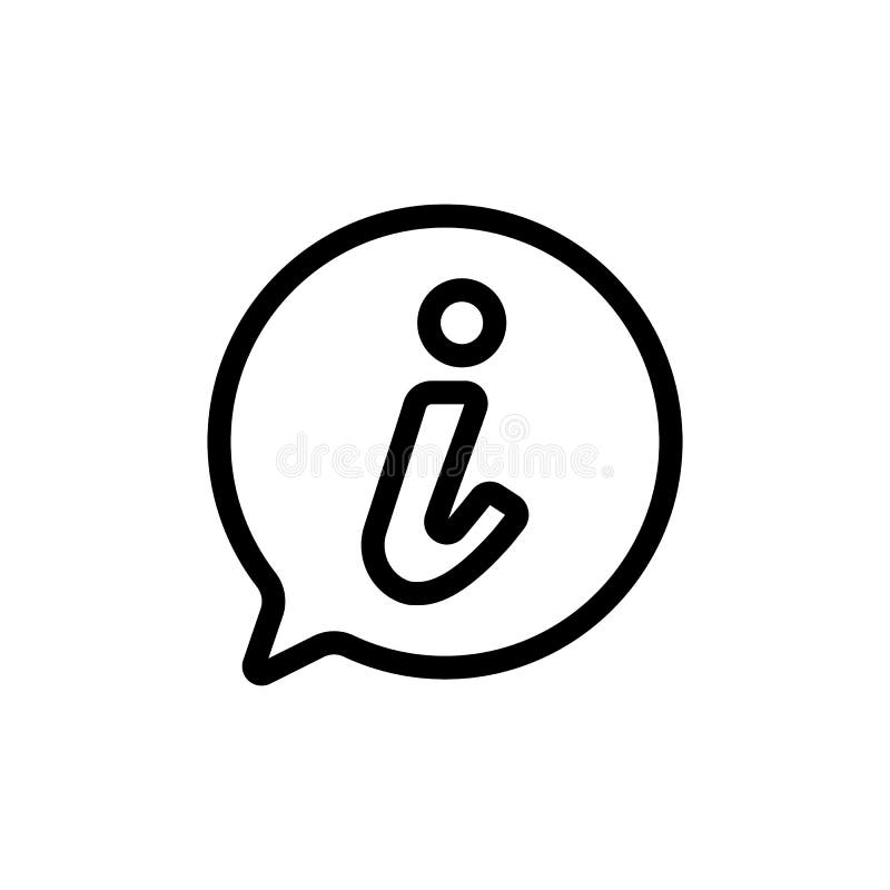 Information Message Icon Vector. Isolated Contour Symbol Illustration ...