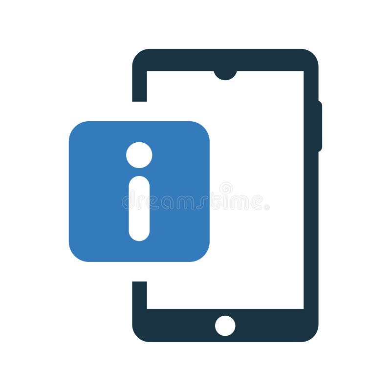 Information Mobile Apps Icon Stock Illustration - Illustration of icon ...