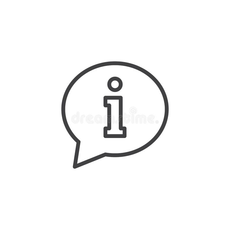 Information outline icon stock vector. Illustration of icon - 125204716
