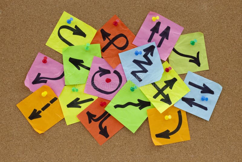 Chaos or Information Overload Concept Stock Photo - Image of arrow ...