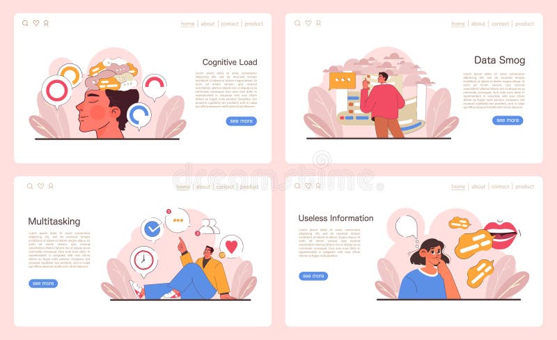 Managing Content Deluge Stock Illustrations – 4 Managing Content Deluge ...