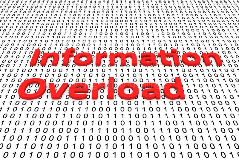 Information overload stock illustration. Illustration of overload ...