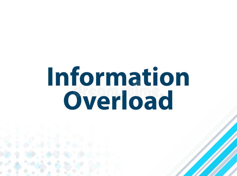 Information Overload Modern Flat Design Blue Abstract Background Stock ...