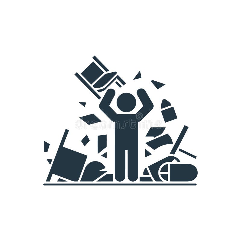 Information Overload Stress Icon Stock Vector - Illustration of ...