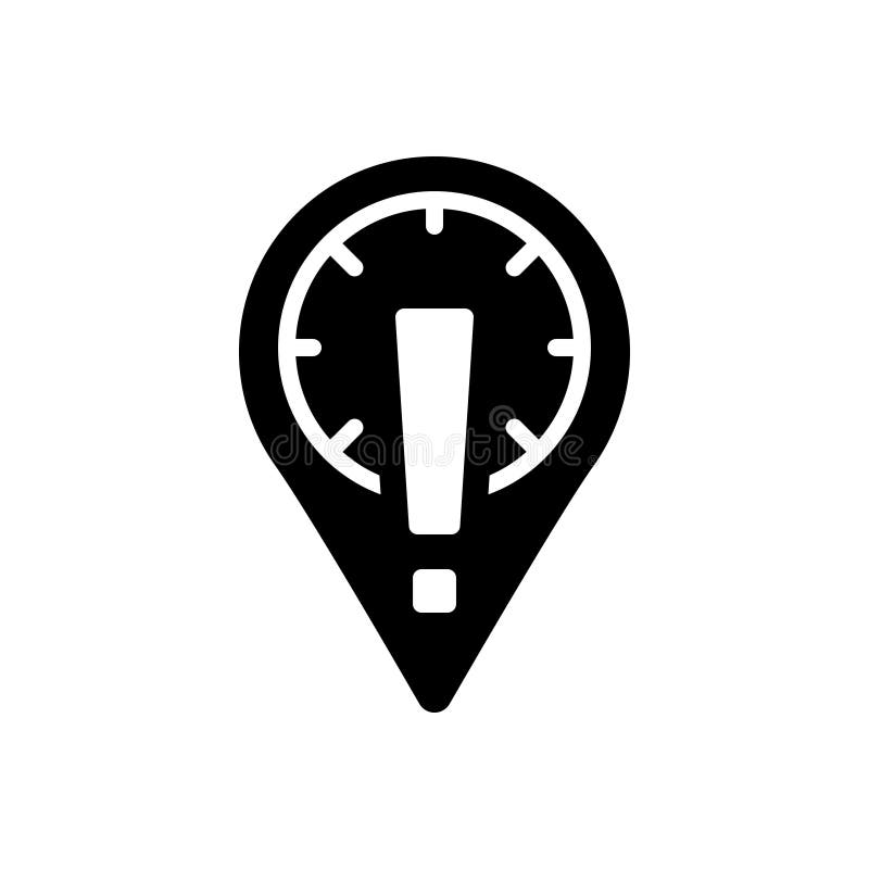 Black Solid Icon for Information Placeholder with Exclamation Sign ...