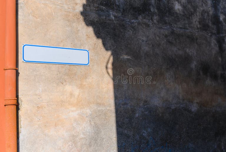 Information Plate on the Wall Stock Photo - Image of banner, panel ...