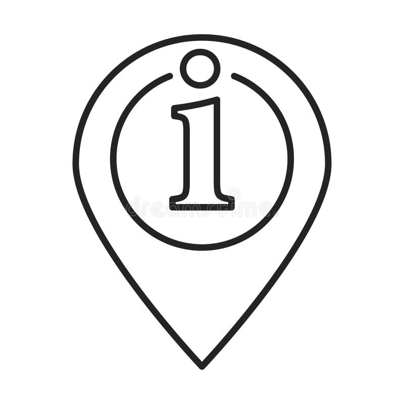 Information Point Vector Isolated. Symbol of a Location Info Stock ...