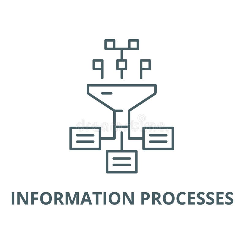 Computer Processes Line Icon Concept. Computer Processes Flat Vector ... Computer Processes Line Icon Concept. Computer Processes Flat Vector ...