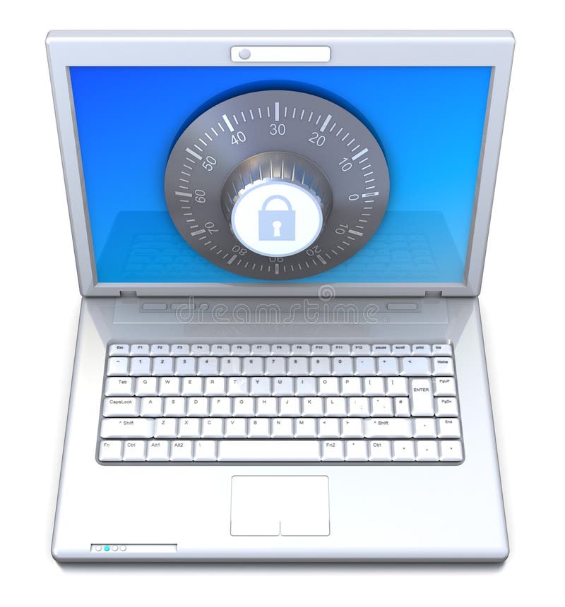 Computer protection stock illustration. Illustration of screen - 15316236