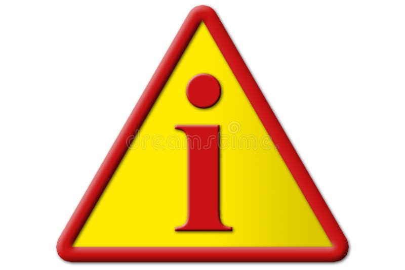 Information Road Traffic Sign Isolated on White Stock Vector ...
