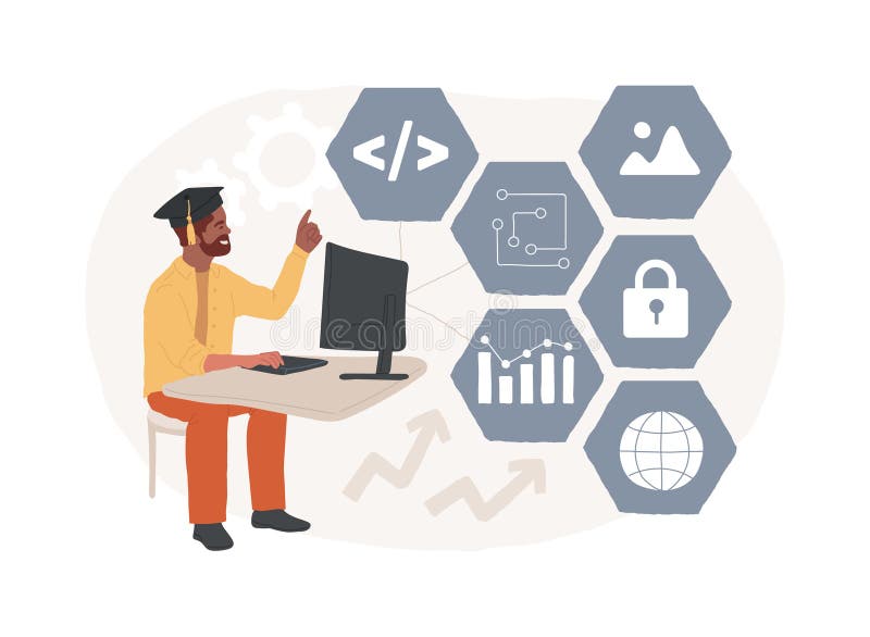 Information Science Isolated Concept Vector Illustration. Stock Vector ...