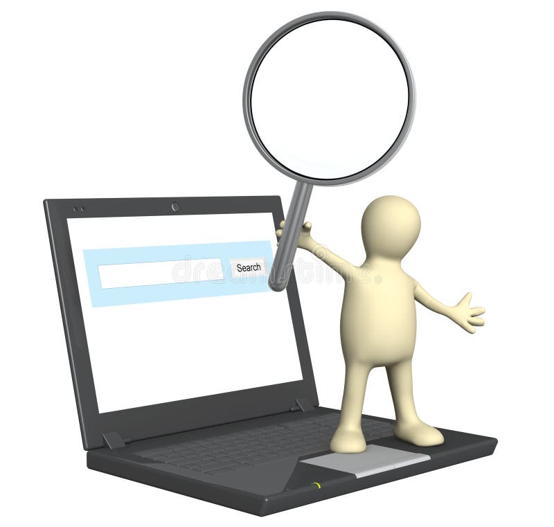 Information search stock illustration. Illustration of computer - 24134008