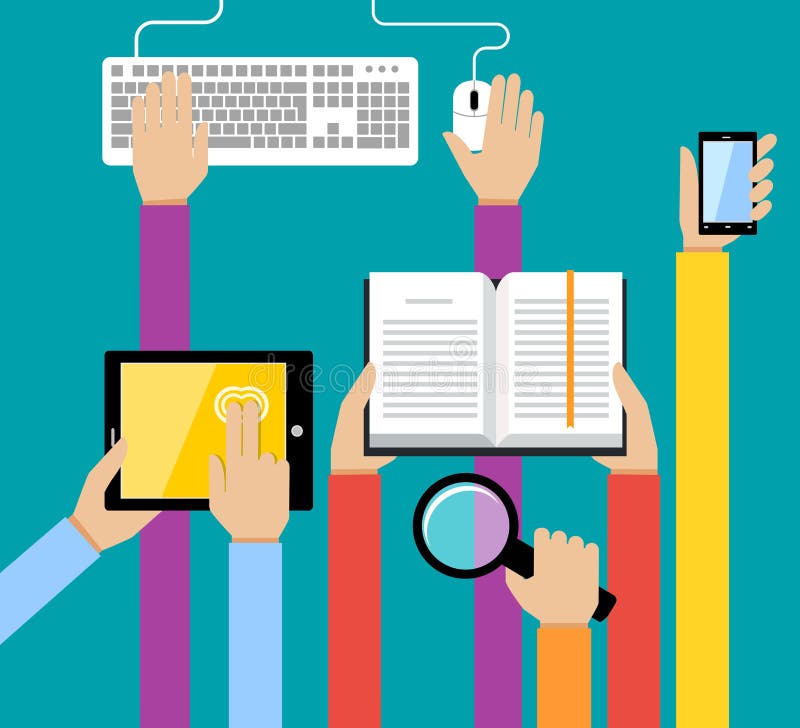 Information search concept stock vector. Illustration of elements ...