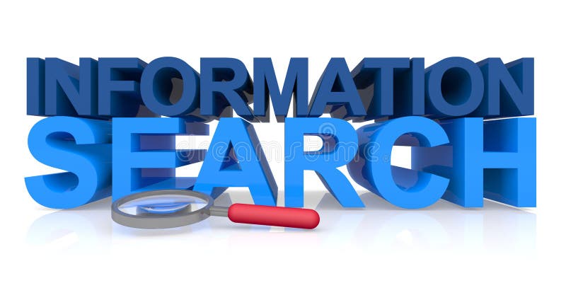 Information Search on White Stock Illustration - Illustration of ...