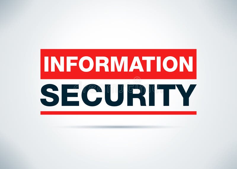 Information Security Abstract Flat Background Design Illustration Stock ...