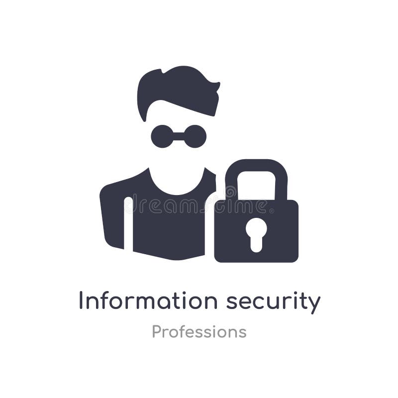 Information Security Analyst Icon. Isolated Information Security ...