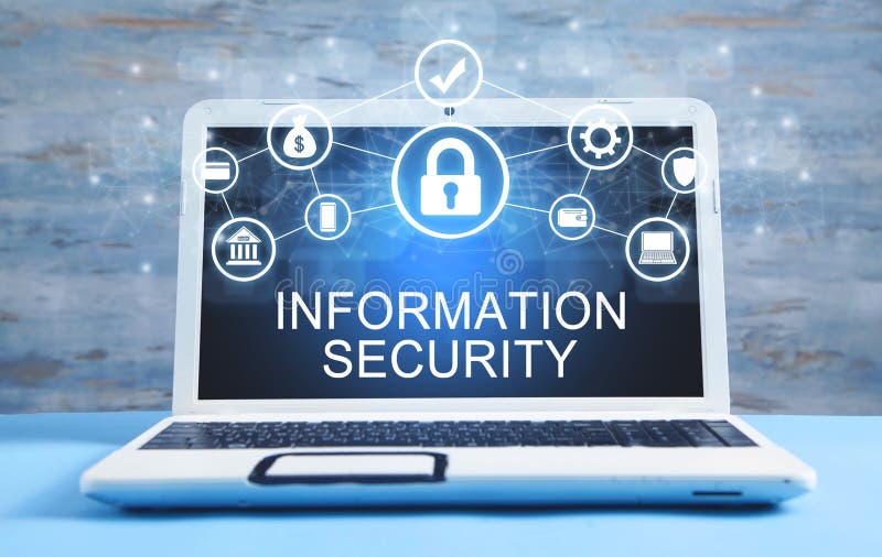 Information Security. Concept of Cyber Security Stock Photo - Image of ...