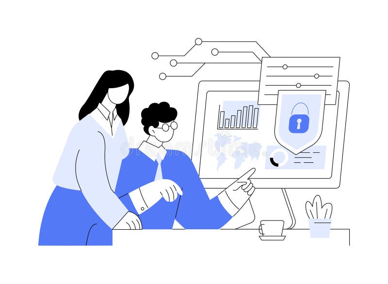 Information Security Consultant Isolated Cartoon Vector Illustrations ...