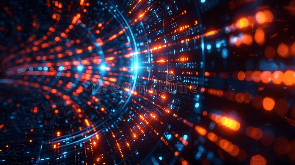 Information Security Digital Lock Overlay. Stock Illustration ...