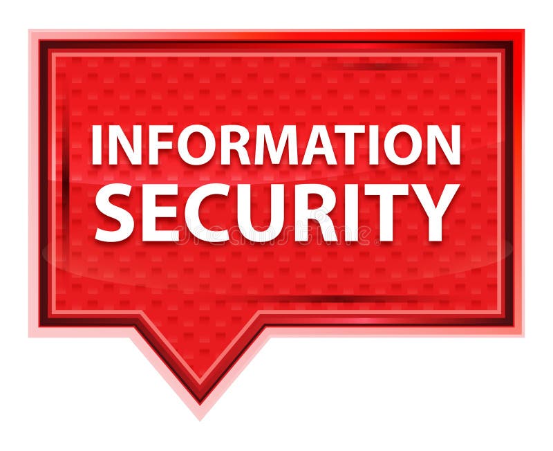 Information Security Misty Rose Pink Banner Button Stock Illustration ...