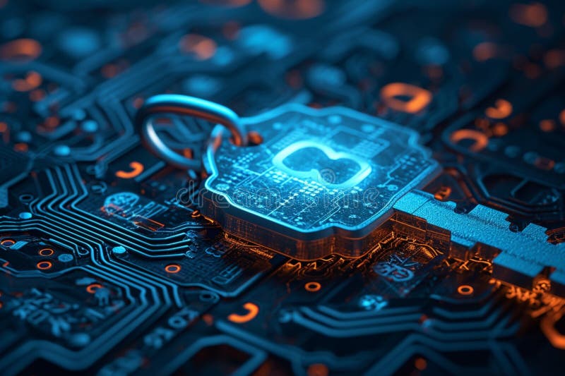 Information Security Private Key Symbolizes Data Protection and ...