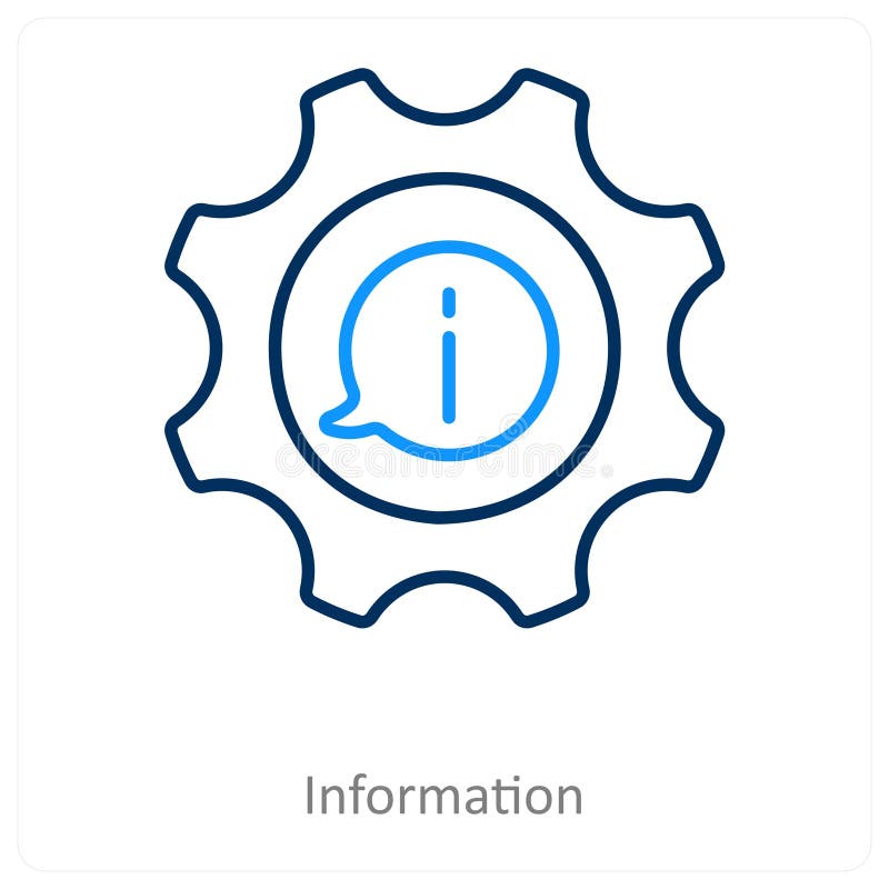 Information and Service Icon Concept Stock Illustration - Illustration ...