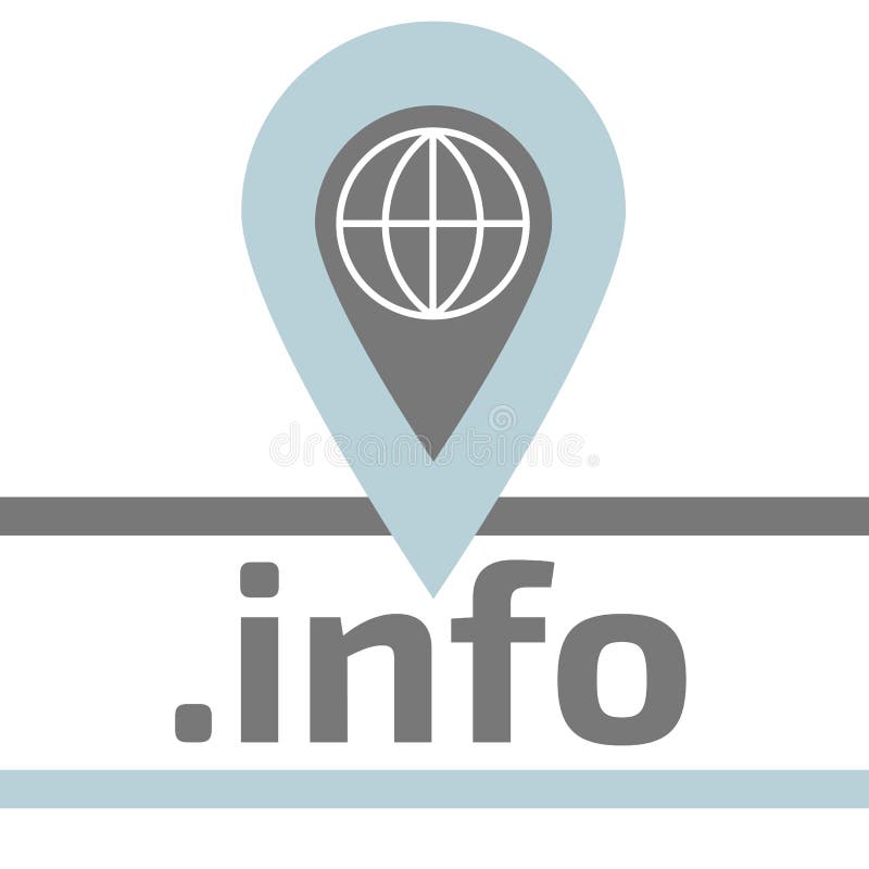 Information Service Location. Info Domain Zone Vector Flat Logo Stock ...
