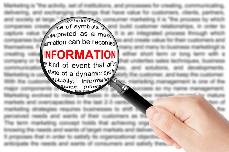 Reading Glasses and Word Information in Focus Stock Image - Image of ...