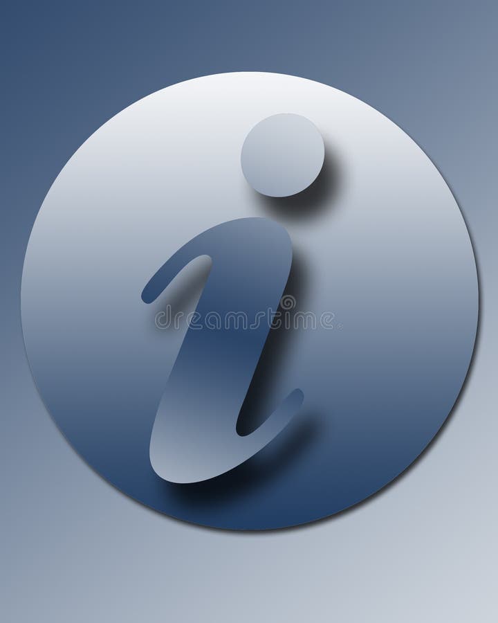 Information Sign on a Button Stock Illustration - Illustration of ...