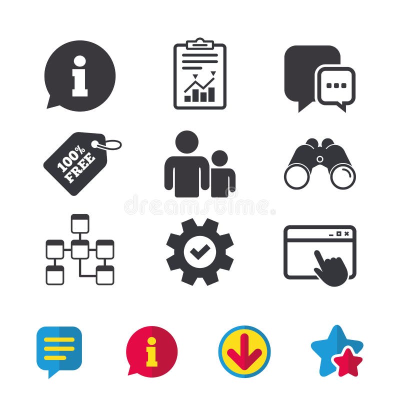 Information Sign and Group. Communication Icons. Stock Vector ...