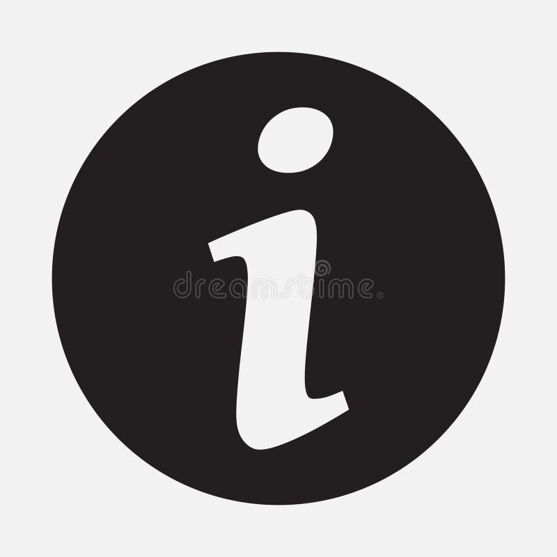 Information Sign Icon, Info Icon, Letter I Stock Vector - Illustration ...