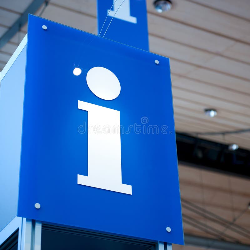 Information sign stock photo. Image of guide, sign, desk - 108061902