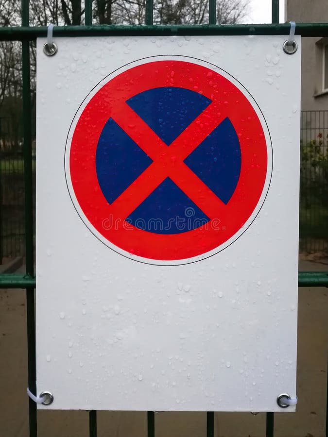 Information Sign (no Parking) with Free Space for Text Stock Image ...