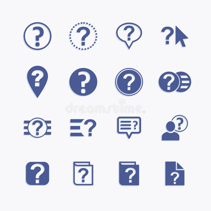 Information Sign Pictogram Icons. Info Vector Symbol. Help and Support ...