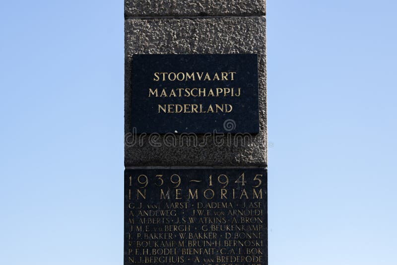 Information Sign at the Statue Sailor on Lookout at Amsterdam the ...