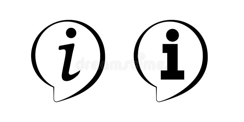 Information Sign, Symbol. Information Medium. Collection. Vector ...