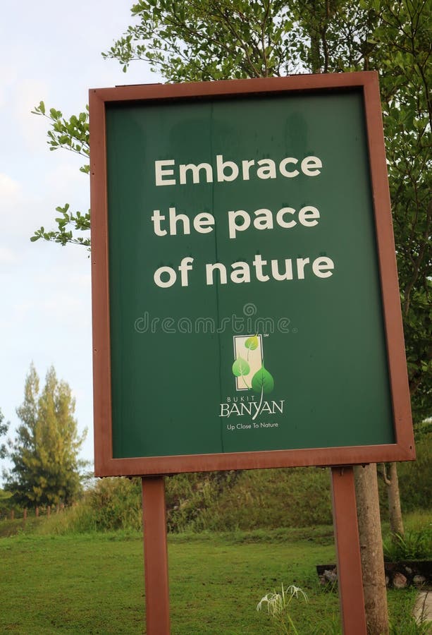 Green Signboard in the Park Stock Photo - Image of sign, park: 235335702