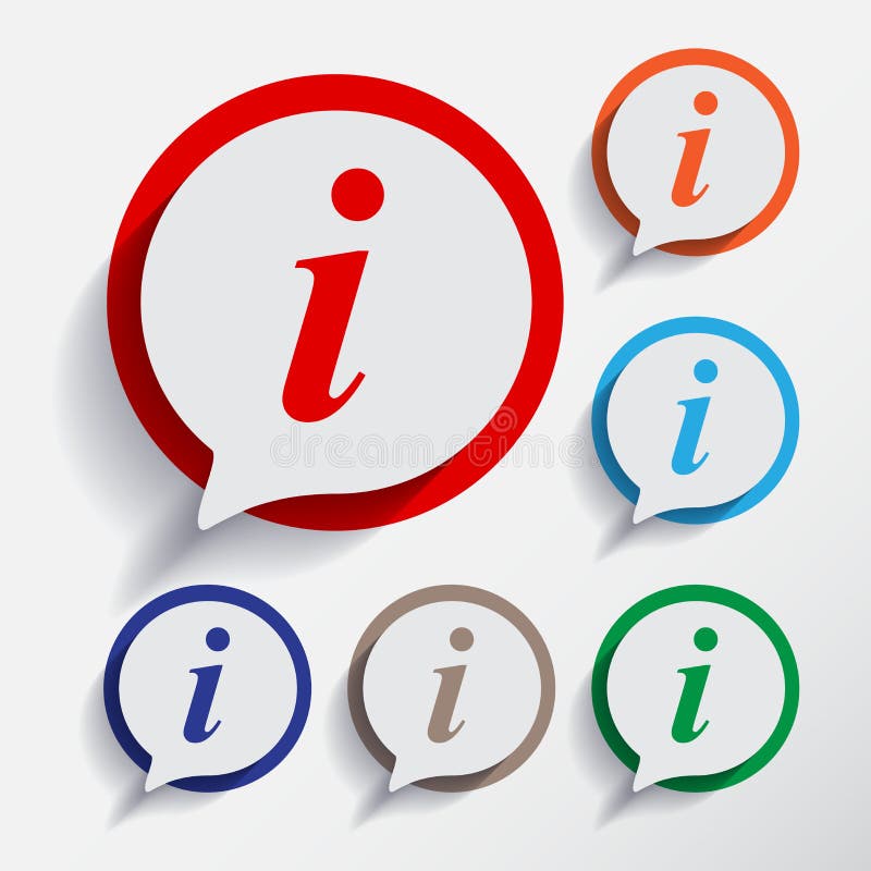 Information signs or icon. stock illustration. Illustration of ...