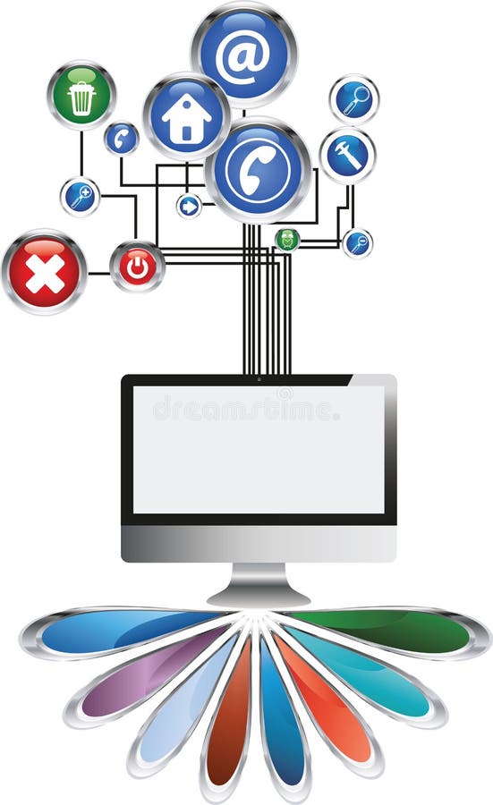 Information society stock vector. Illustration of cellphone - 37501317