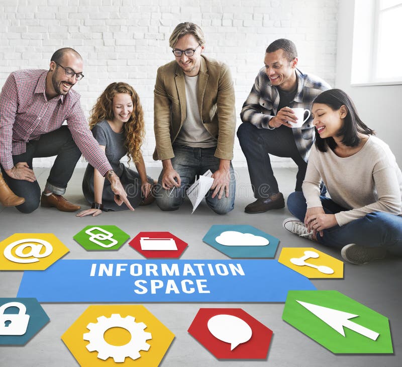 Information Space Networking Connection Concept Stock Photo - Image of ...