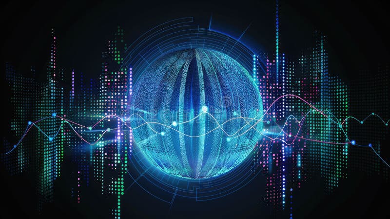 An Information Sphere with Data and Information Drawn As a Globe ...