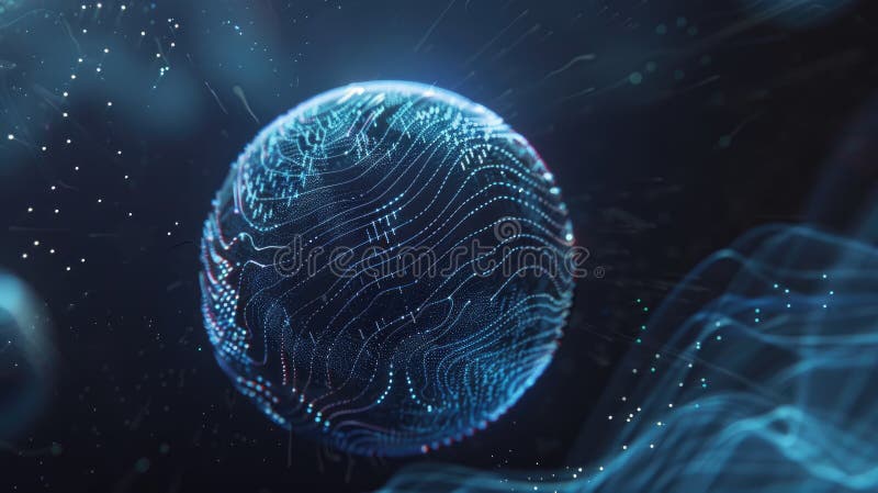 An Information Sphere with Data and Information Drawn As a Globe ...