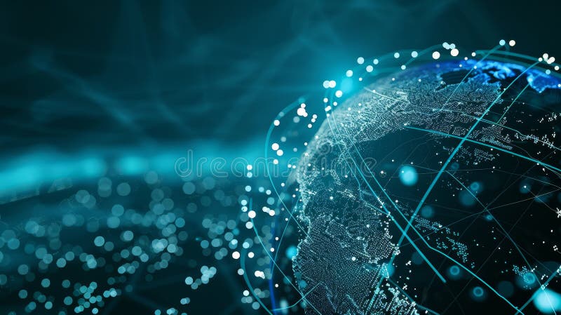 An Information Sphere Depicting a Globe or Sphere with Data and ...