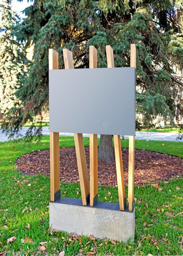 Information Stand in the Park Stock Image - Image of design, park ...