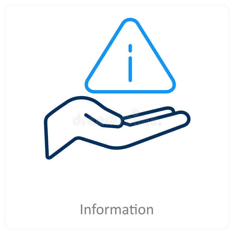 Information and Support Icon Concept Stock Illustration - Illustration ...