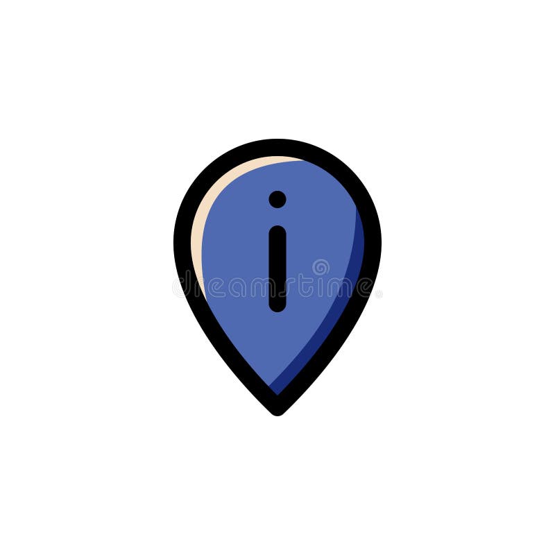 Information Support Location Icon Stock Vector - Illustration of ...