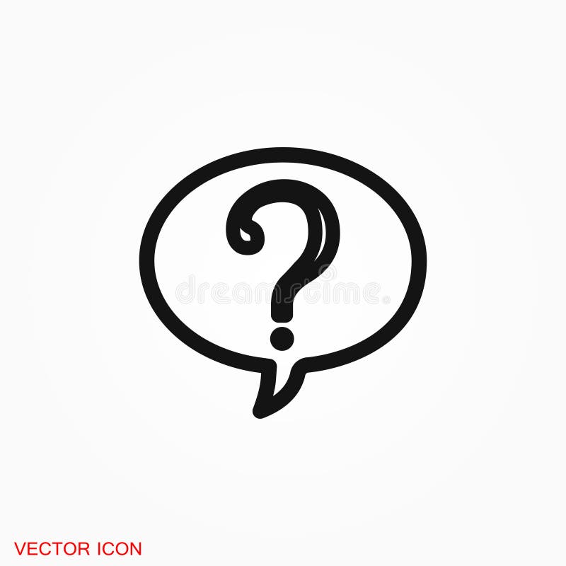 Information Support, Question Mark Icon Vector Sign Symbol for Design ...