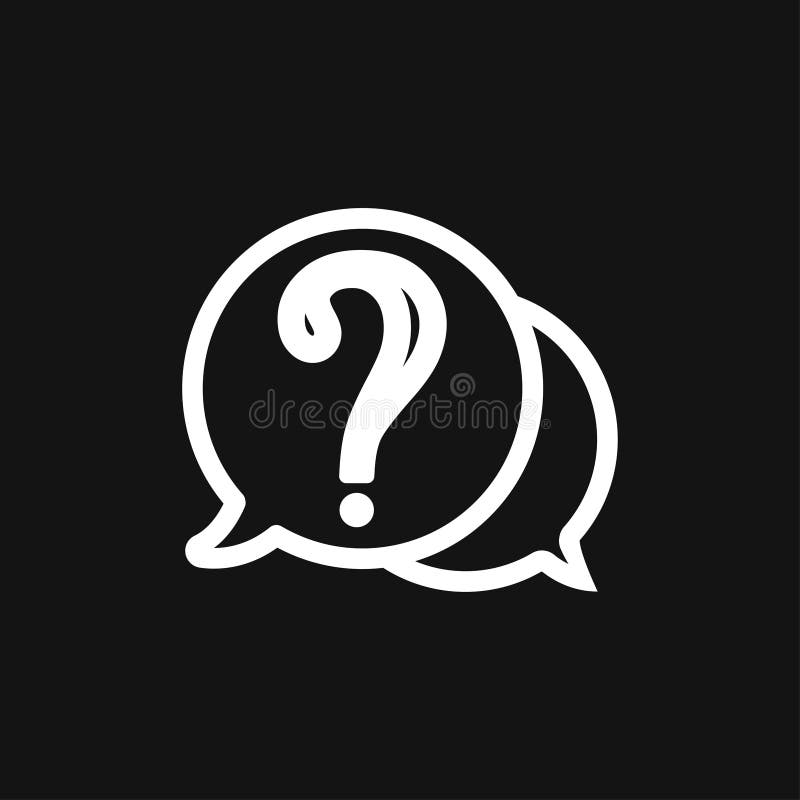 Information Support, Question Mark Icon Vector Sign Symbol for Design ...